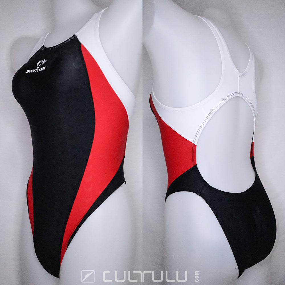 SwimHXBY 282HF classic "Arrowskin" X-Back swimsuit TRICOLOR – Cultulu